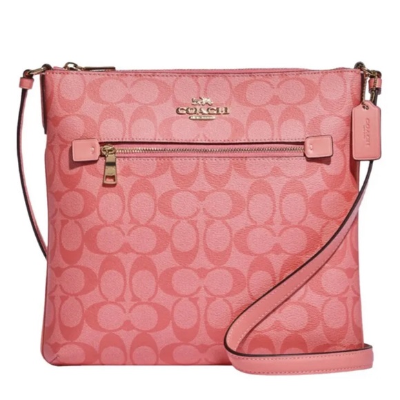 Coach | Bags | New Coach C554 Rowan File Bag Signature Canvas Crossbody ...